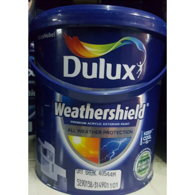 Jual Cat Dulux Weathershield Day break atau Sophisticated Grey isi 2.5 ...