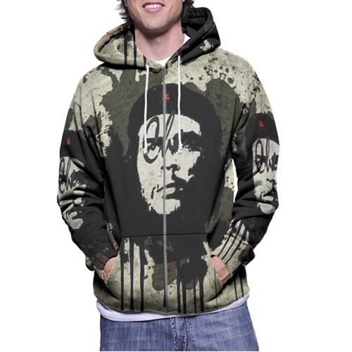 Jual Jaket Hoodie Zipper Fullprint Che Guevara Revolutionary Bahan ...