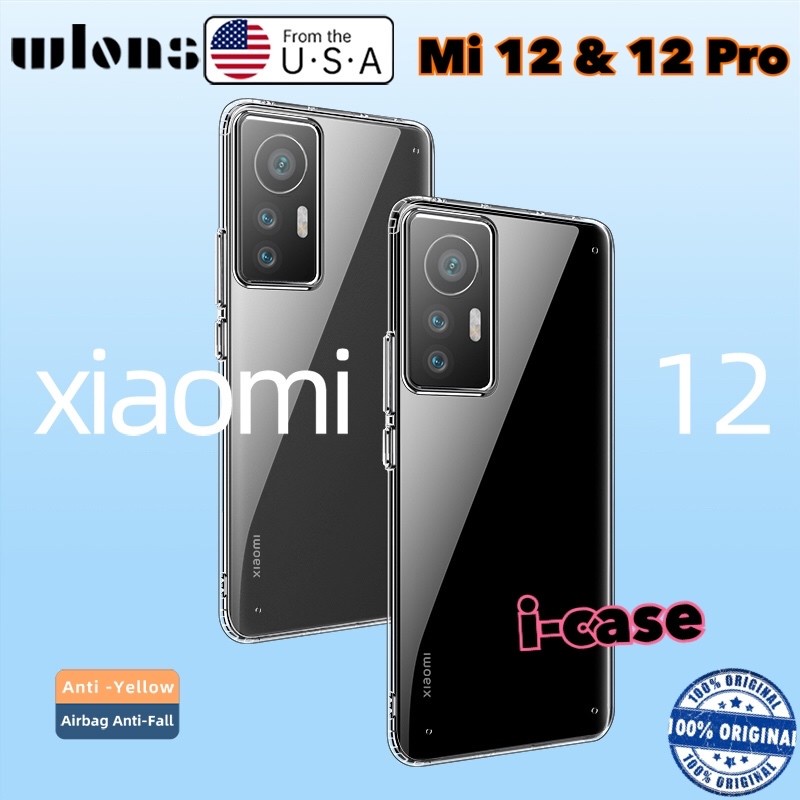 Jual Xiaomi 12 / 12 Pro Case Clear Crystal WLONS casing cover Mi 12 ...