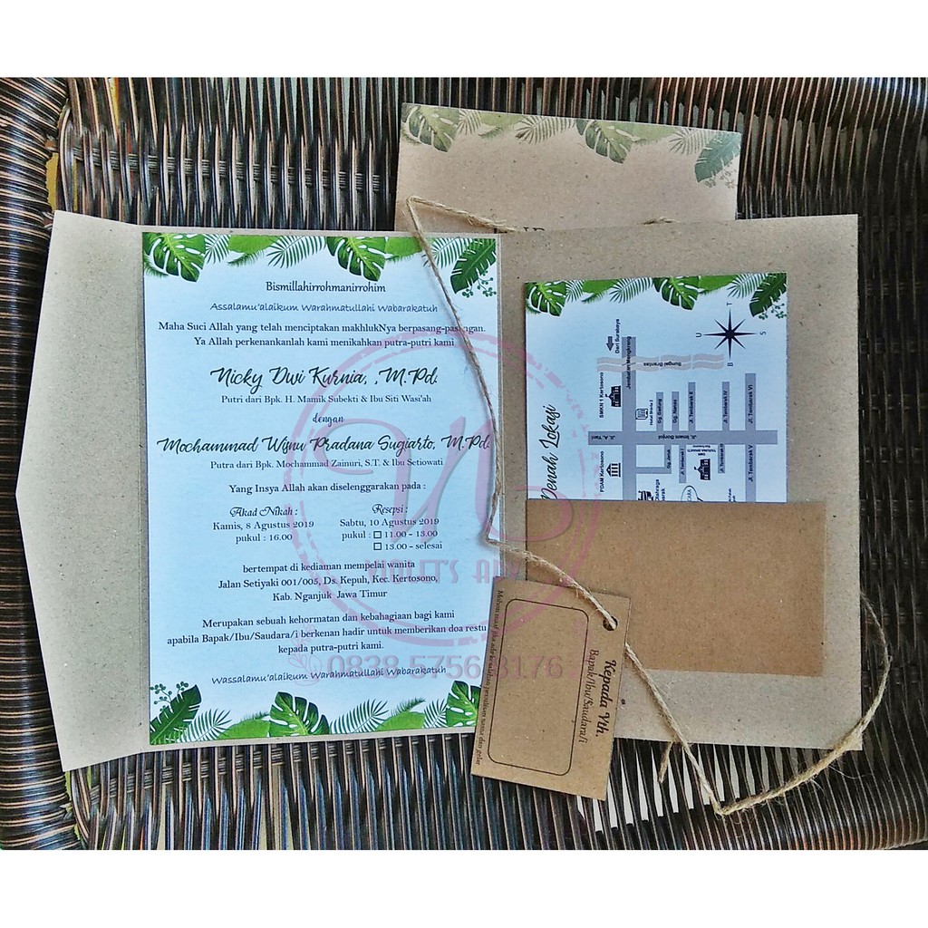 Jual Undangan pernikahan rustic 02. Undangan rustic, undangan vintage ...