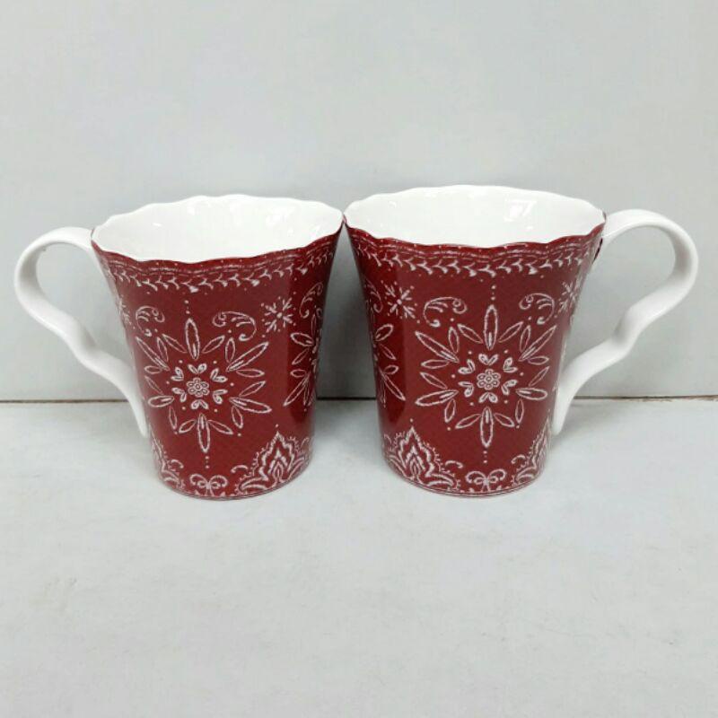 Jual Christmas Mug Gelas Keramik Sango Hias Cantik Gambar Tema Natal ...
