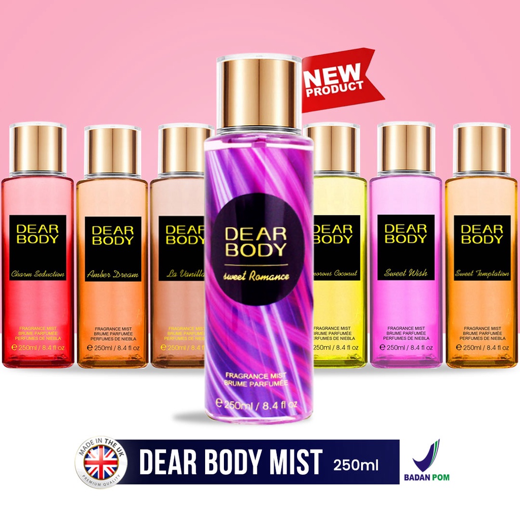 Jual Dear Body Mist 250ml All Varian - Sweet Romance Parfum Spray ...
