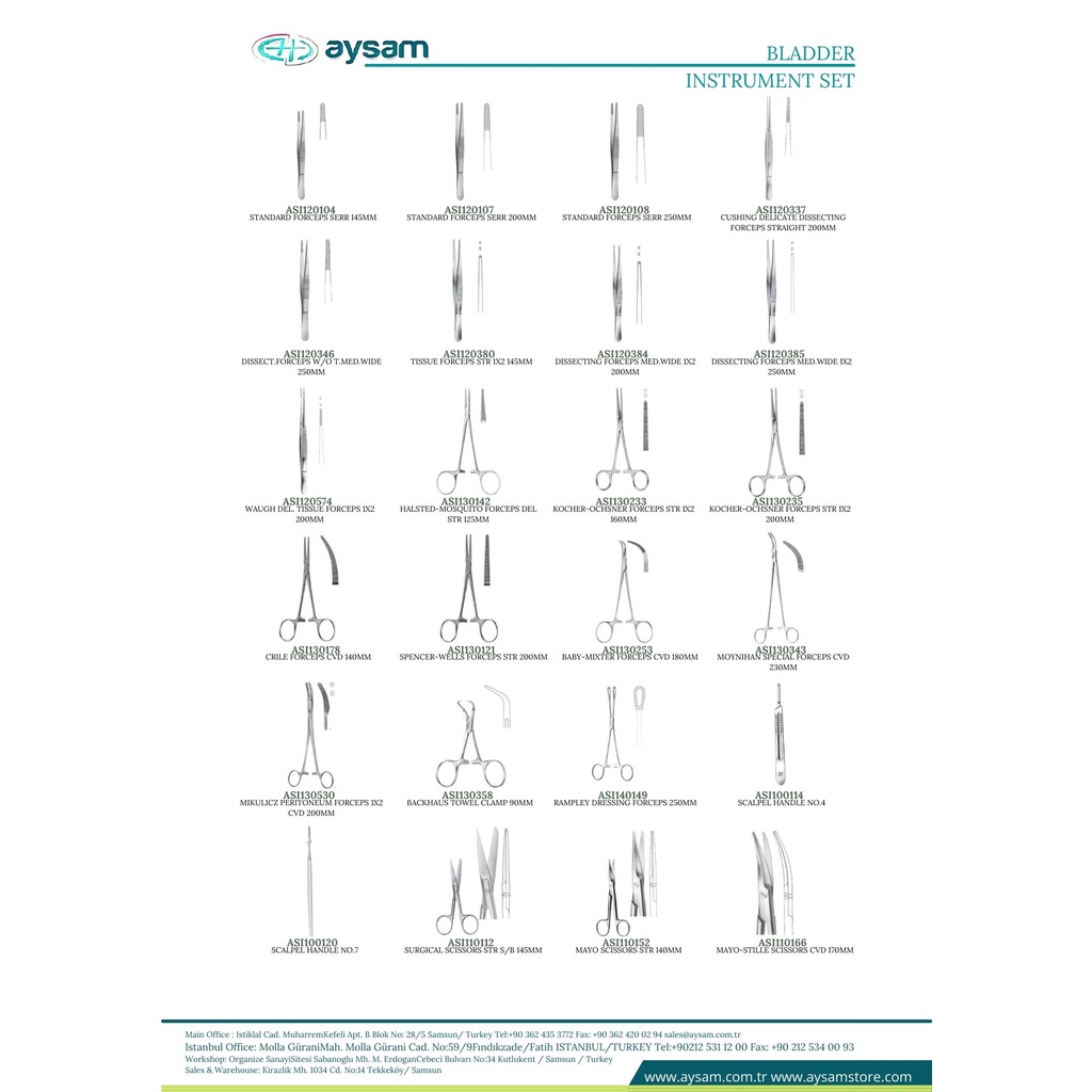 Jual Aysam AYSAM Bladder Instrument Set | Shopee Indonesia