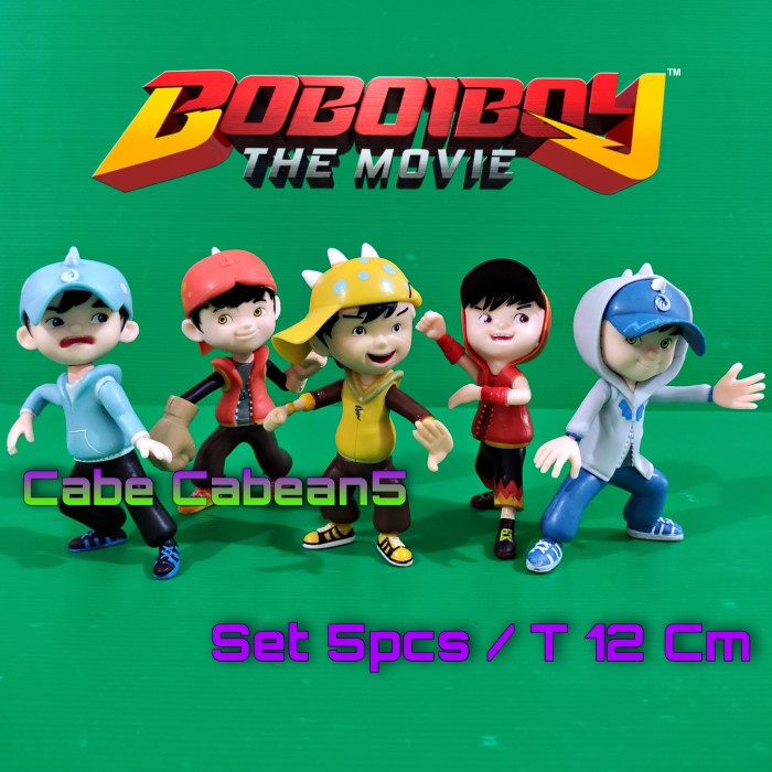 Jual Figure BoBoiBoy Set 5 New Series Air Es Api Tanah Angin Mainan ...