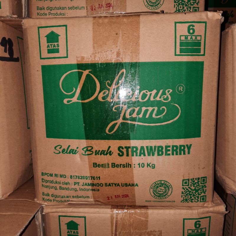 Jual Delicious selai strawberry 10kg/pcs | Shopee Indonesia