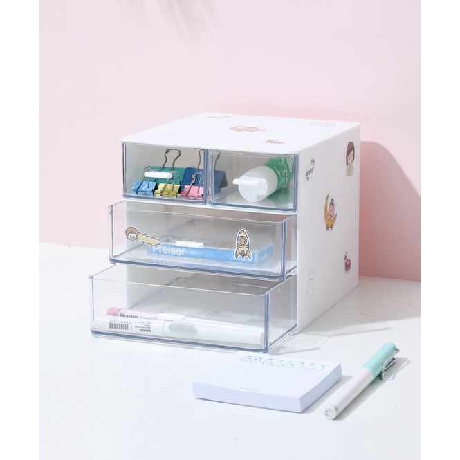 Jual DESK ORGANIZER WITH 4 DRAWERS MINISO | Shopee Indonesia
