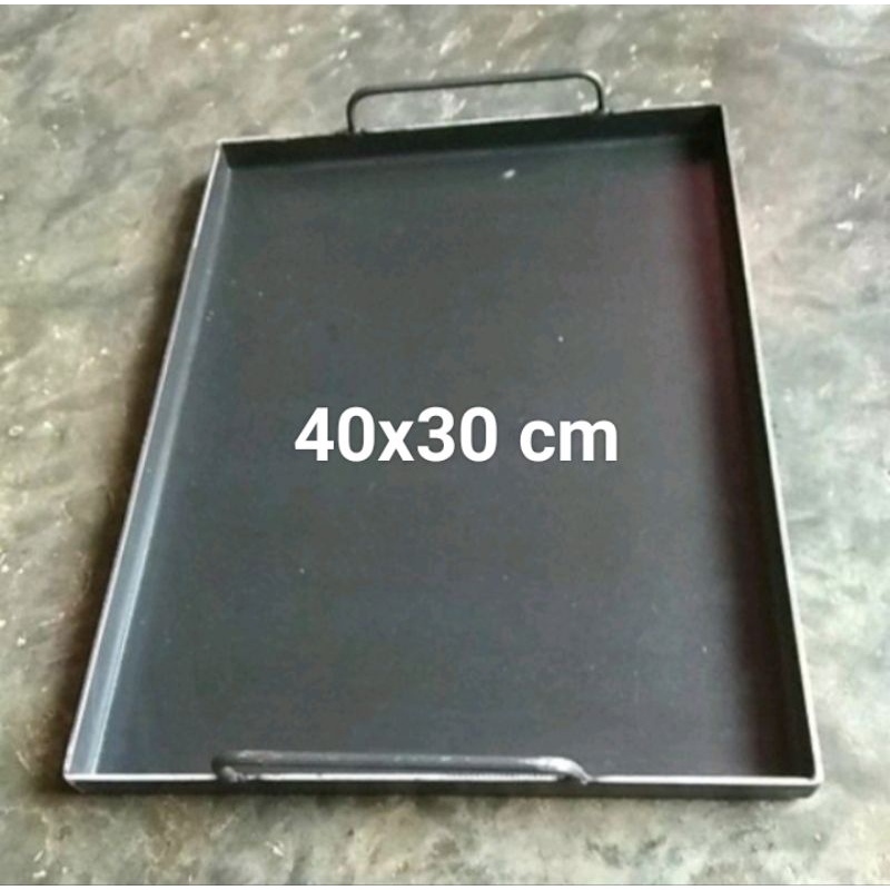 Jual Wajan roti bakar ukuran 40x30 besi baja tebal 4mm Kuat | Shopee ...