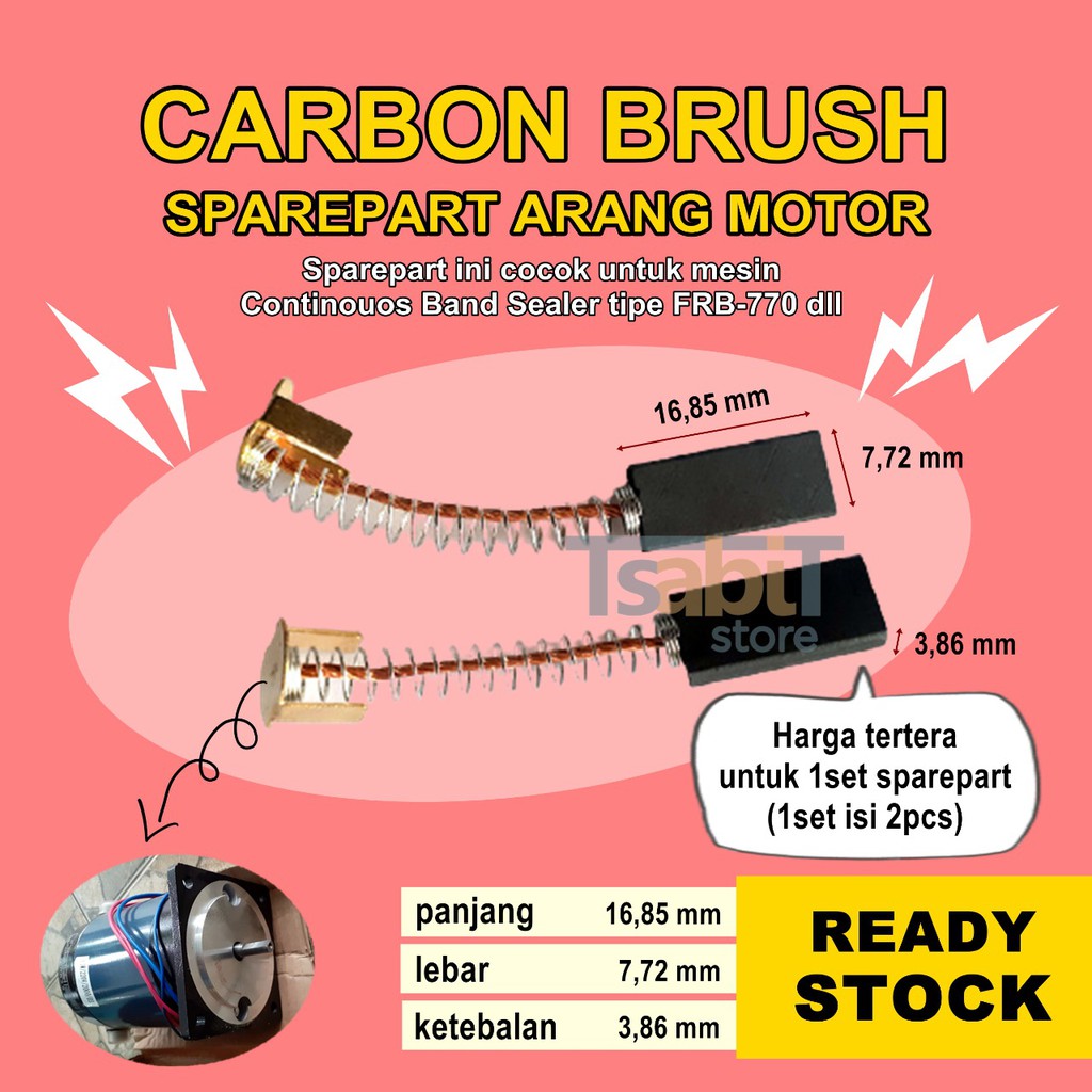 Jual Arang motor Carbon brush band sealer Hualian FRB 770, Haveypack ...