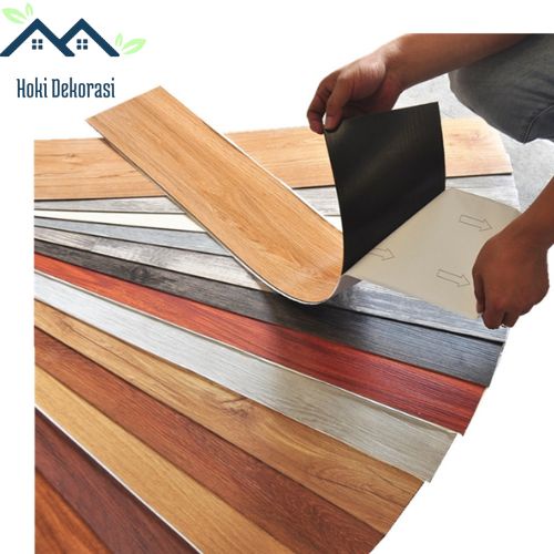 Jual Stiker Lantai Vinyl Motif Kayu Premium Dengan Lem Vinil Sticker ...