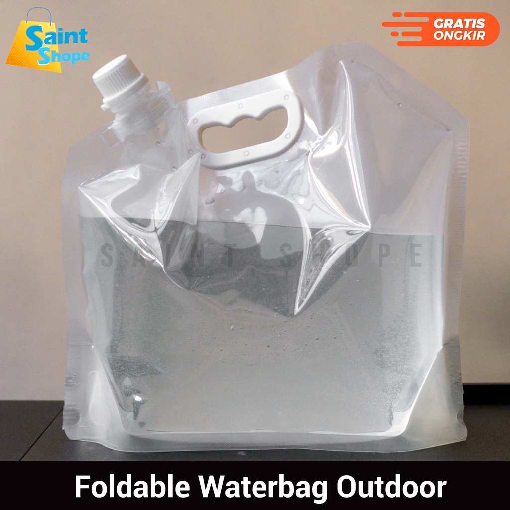 Jual Kantong Air Lipat 3 Liter 5 Liter Outdoor Foldable Waterbag Tank ...