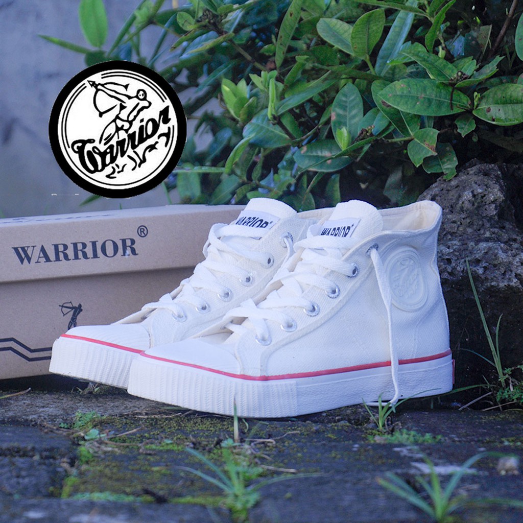 Jual Sepatu Warrior Classic High White / Putih | Shopee Indonesia