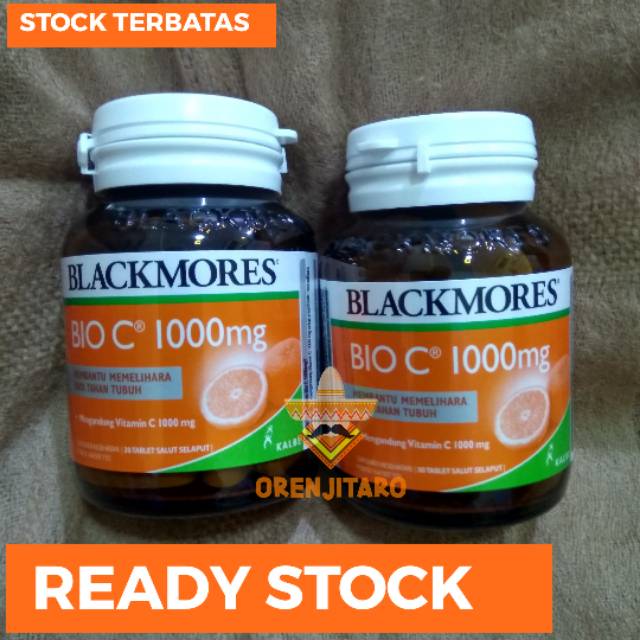 Jual BLACKMORES BIO C 1000 MG VITAMIN C 1000MG 30 TABS READY STOCK ...