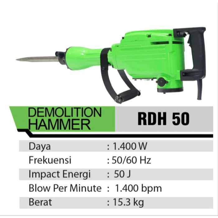 Jual RYU JACK HAMMER Bor Bobok Aspal Besar RDH 50 Tekiro Demolition ...