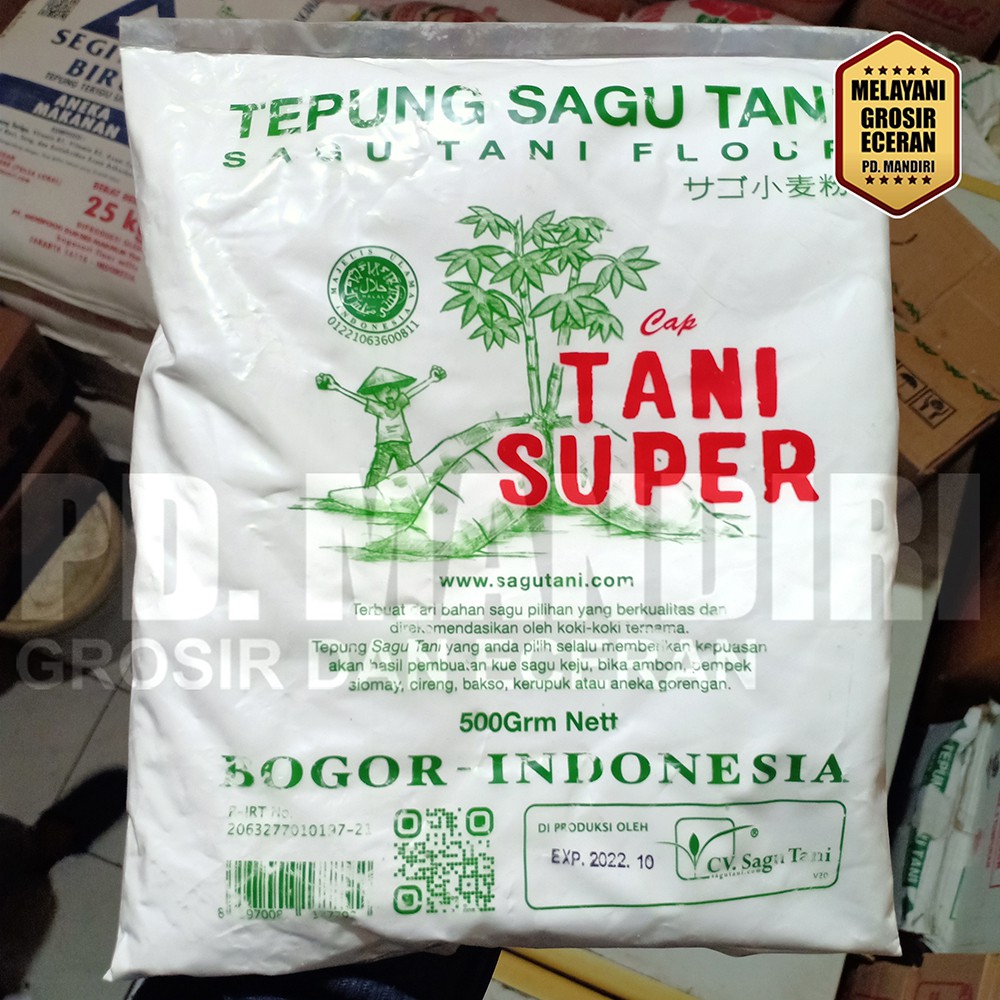 Jual CAP TANI SUPER TEPUNG SAGU TANI 500 GR | Shopee Indonesia