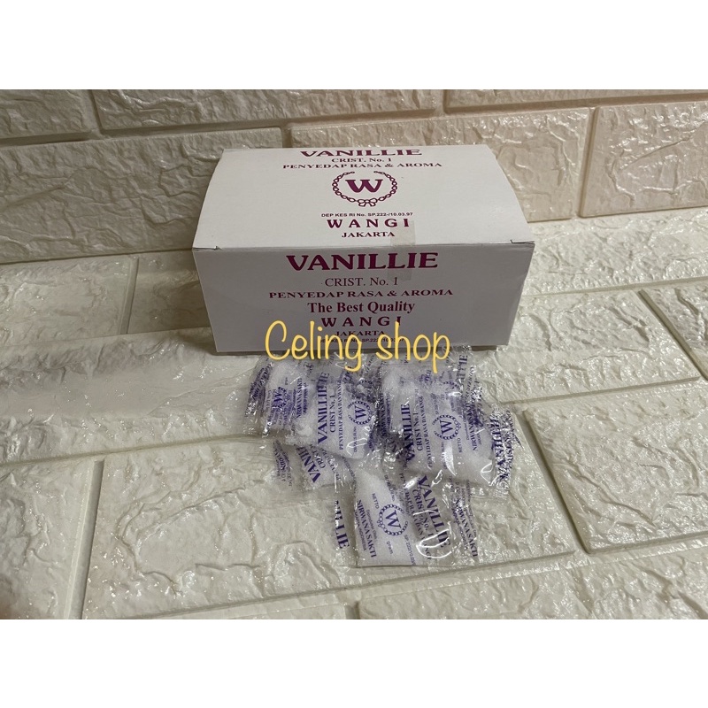 Jual vanili VANILLI W bubuk SACHET PERISA pewangi per kotak | Shopee ...