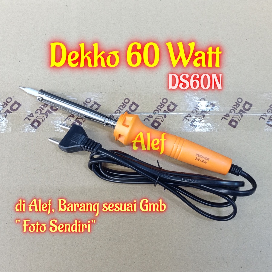 Jual Solder Dekko 60 watt DS60N Solder Deko 60W original | Shopee Indonesia