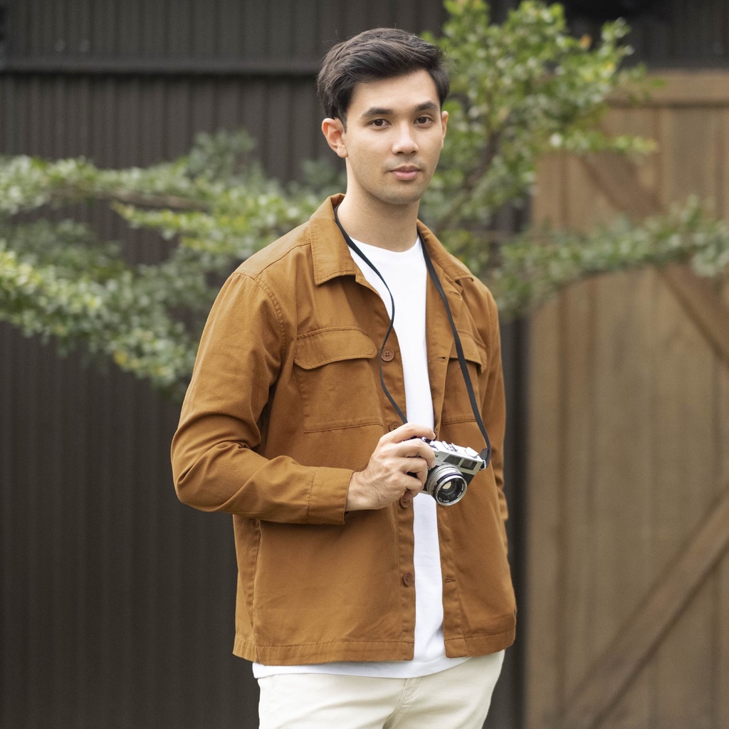 Jual CUTOFF Oliver Trucker Jaket Outer Pria Polos Casual Lengan Panjang ...