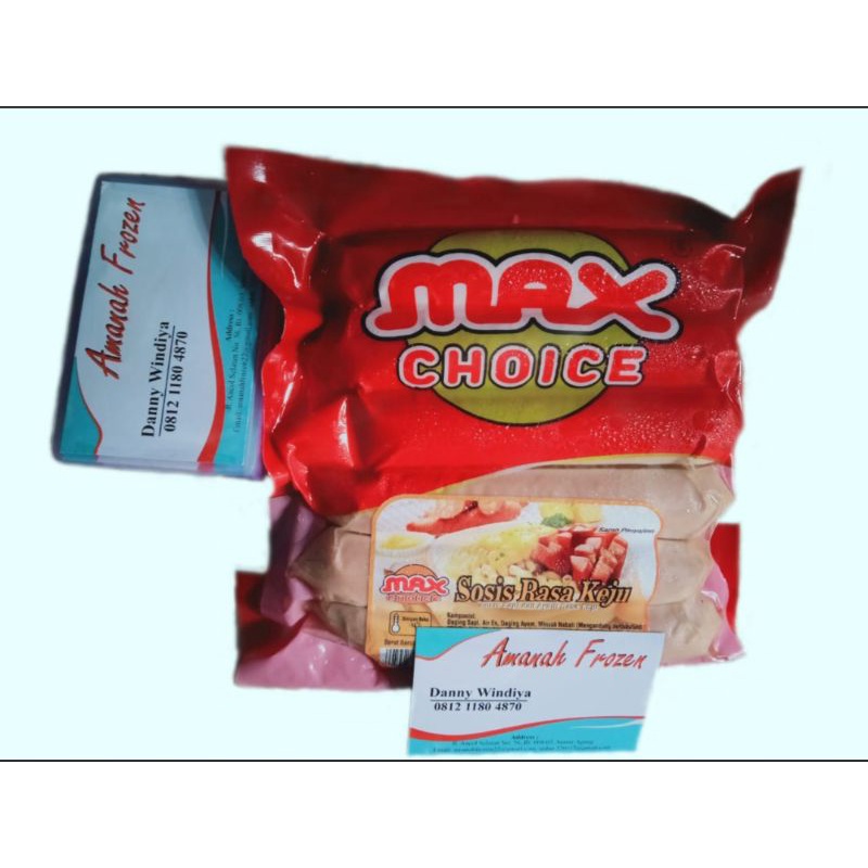 Jual Max Choice Sosis sapi Rasa keju 500g | Shopee Indonesia