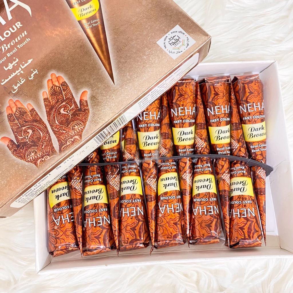 Jual NEHA HENNA PASTE HENNA HALAL BPOM ECERAN HEENA HENNA HENA MAGIC ...
