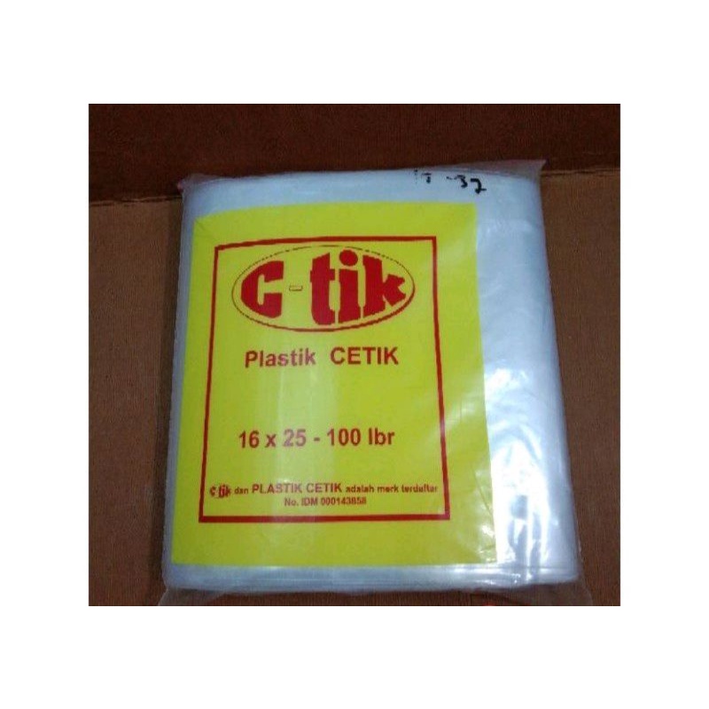 Jual plastik klip cetik besar tebal ukuran 16x25 20x30 25x35 30x40 merk ...