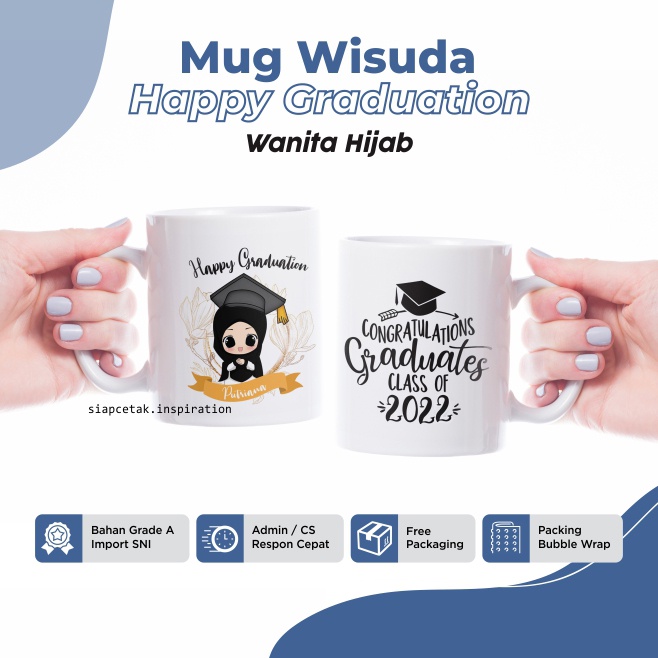 Jual Mug Wisuda/Custom/Mug/Gelas/Hadiah Wisuda/Perlengkapan Wisuda ...