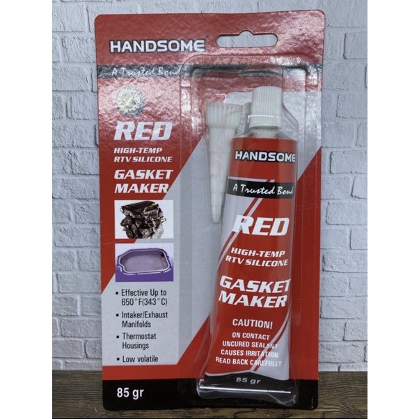 Jual Lem RED Sealant Tube / Lem High Temperature RED Silicone BESAR ...