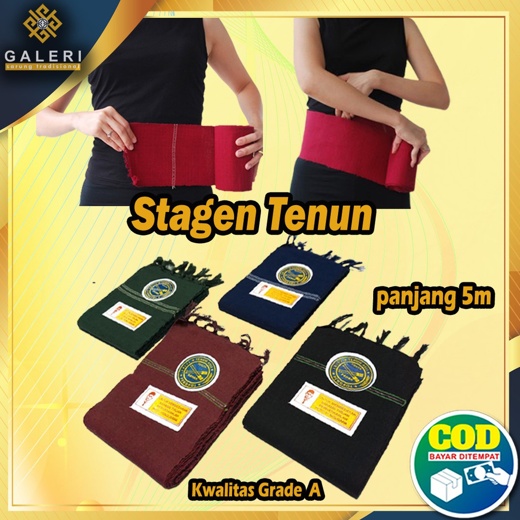 Jual Stagen Ibu Melahirkan Pengecil Perut Tenun Asli Jawa Lilit ...