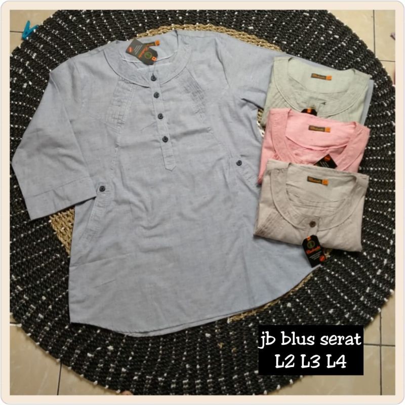 Jual Cadamba - L2 L3 L4 Atasan Blouse blus Polos Serat Jumbo | Shopee ...