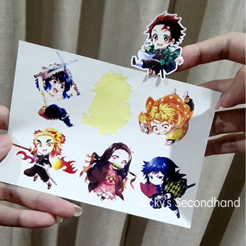 Jual Demon Slayer sticker sheet Kimetsu no Yaiba stiker KNY Anime ...