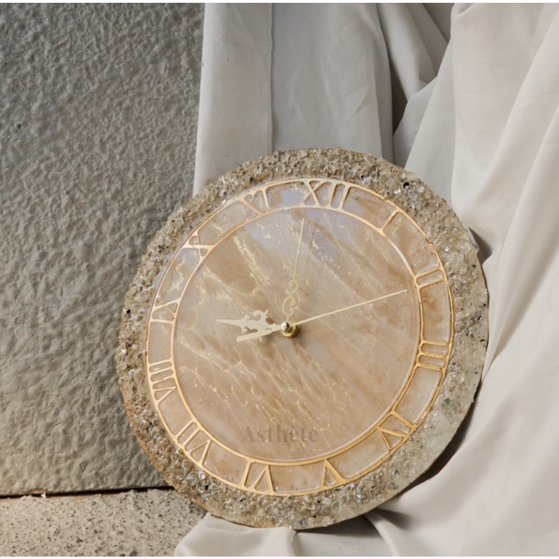 Jual ASTHETE - wall clock aesthetic elegant roman resin / jam dinding ...