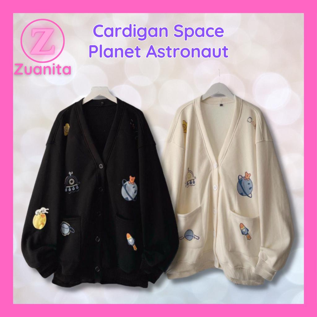 Jual Kardigan Wanita Planet Space Astro Omo Cardy Oversize Outer ...