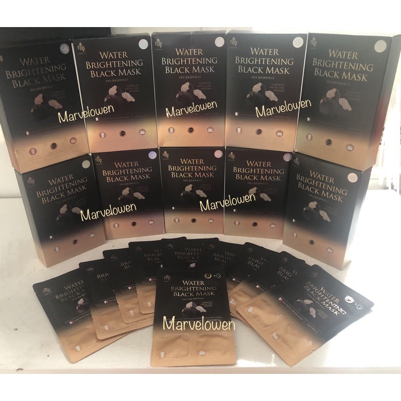 Jual UGB- GUBONCHO MASKER WATER BRIGHTENING BLACK MASK ORIGINAL ASLI ...