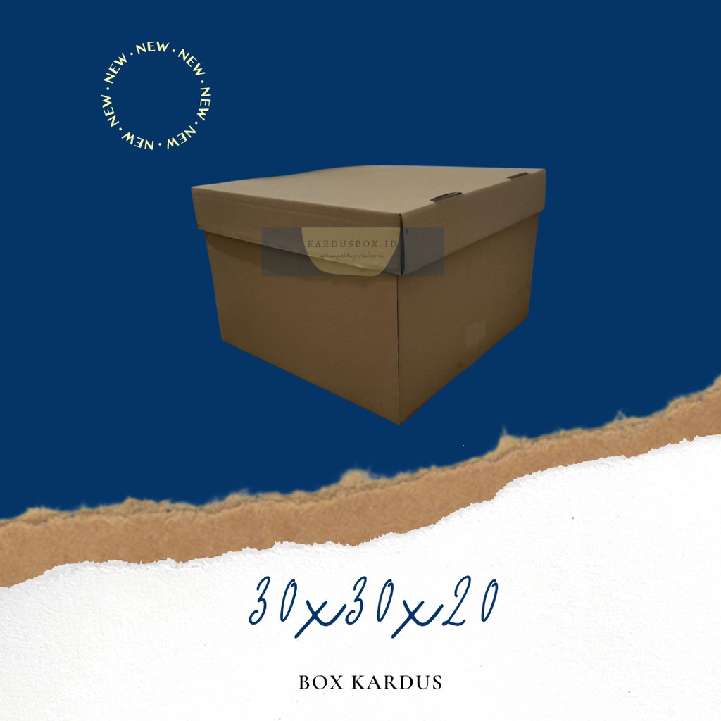 Jual BOX HAMPERS/GIFT BOX/BOXHANTARAN/BOX PACKAGING KARTON 30X30X20 ...