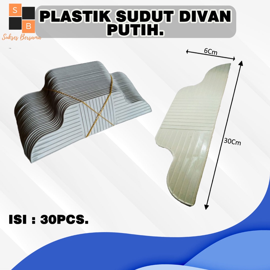 Jual PLASTIC SUDUT DIVAN PUTIH | Shopee Indonesia