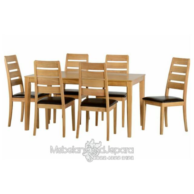 Jual Meja Makan Minimalis 6 kursi Kayu Jati Tua | Shopee Indonesia
