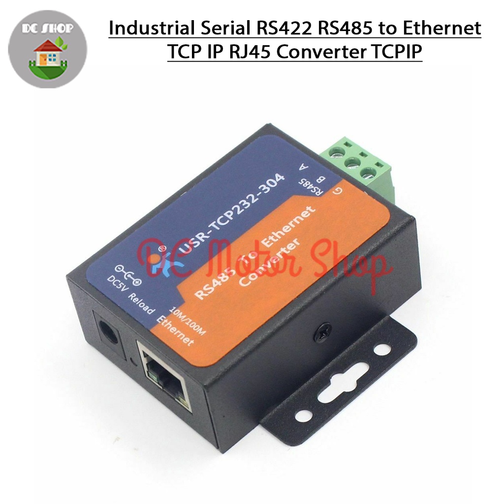 Jual Industrial Serial RS422 RS485 to Ethernet TCP IP RJ45 Converter TCPIP | Shopee Indonesia