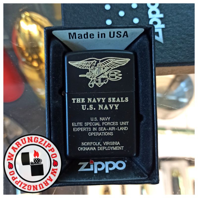 Jual korek api zippo navyseal original + Grafir | Shopee Indonesia