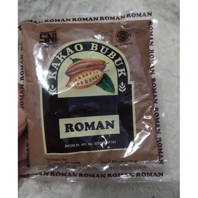 Jual coklat/kakao bubuk ROMAN tawar/35g | Shopee Indonesia