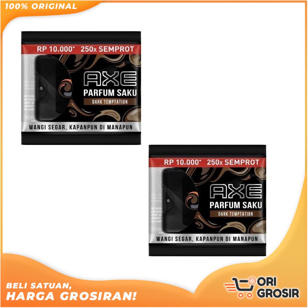 Jual ORI 100% Axe Parfum Saku Black - Dark Temptation - 17ml | Shopee Indonesia