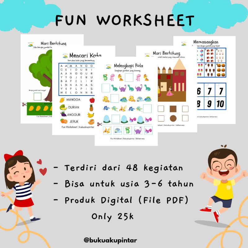 Jual Fun Worksheet | Shopee Indonesia