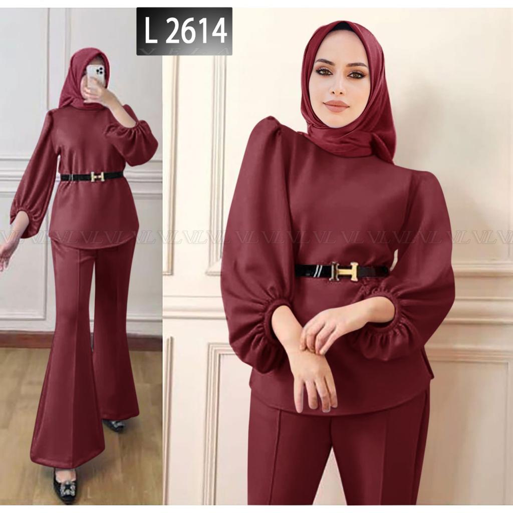 Jual Joanne Fashion | Setelan Wanita Muslimah Modis Premium | One Set Scuba Wanita | Setelan ...