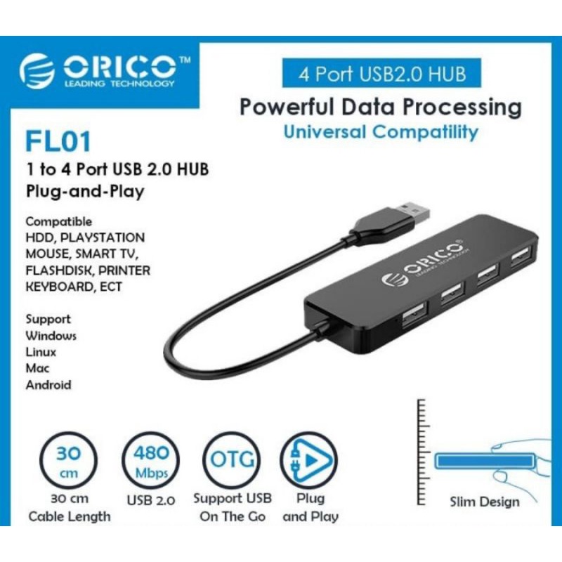 Jual USB HUB ORICO FL01 / FL02 ORIGINAL | Shopee Indonesia