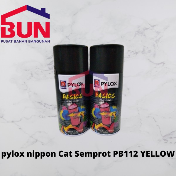 Jual CAT PYLOX BASICS PB112 YELLOW CAT SPRAY 300CC NIPPON PAINT | Shopee Indonesia