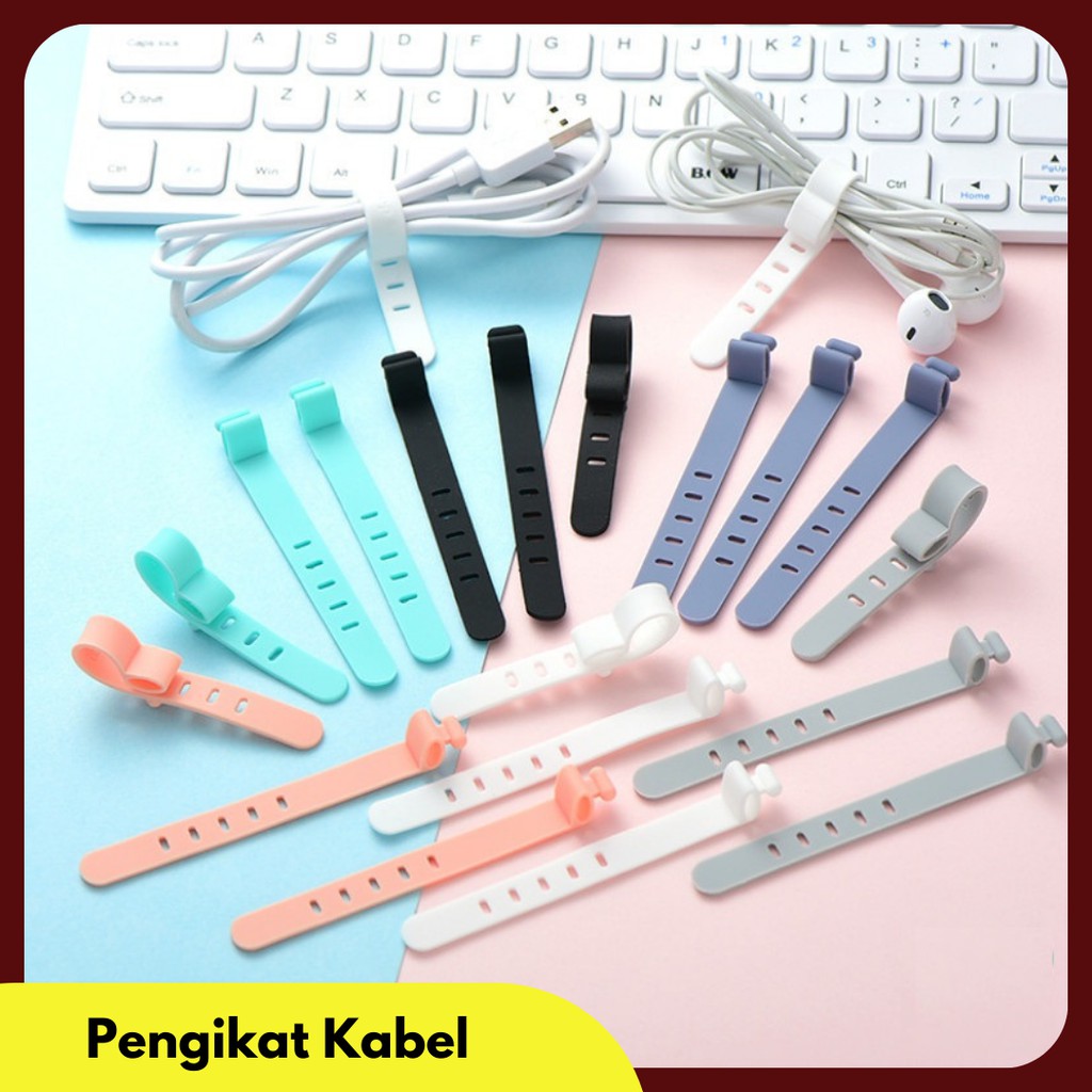 Jual PENGIKAT KABEL Cord Holder Penggulung Cable Klip Penjepit ...
