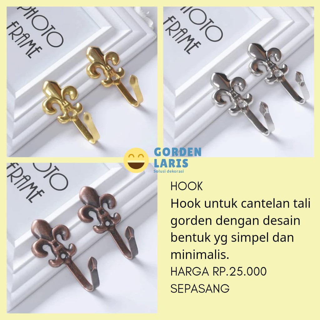 Jual hook besi FE cx 1 trisula ( harga sepasang / 2 pcs ) | Shopee ...