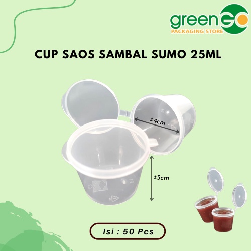 Jual CUP SAOS SAMBAL CUP SAOS KECIL CUP SAOS 25ML TEMPAT SAOS TEMPAT ...