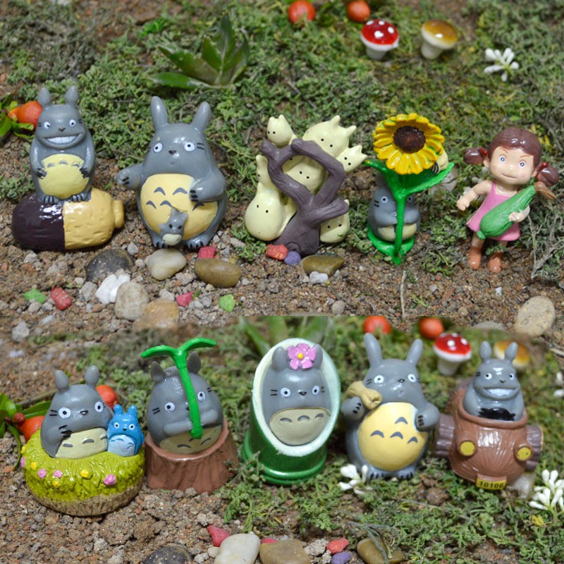 Jual Figure untuk miniature / topper kue totoro set | Shopee Indonesia