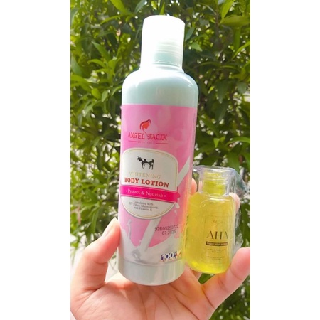 Jual Paket Hemat Handbody angel tacik dan Serum AHA Kf skin / Aha kf ...