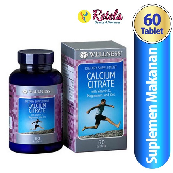 Jual Wellness Calcium Citrate Suplemen Tulang - 60 Tablet | Shopee ...