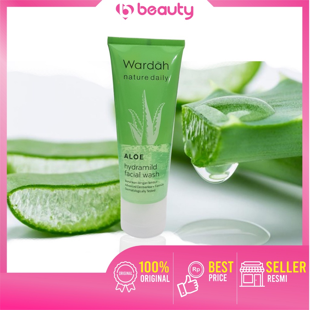 Jual BEAUTY WARDAH Nature Daily Aloe Hydramild Facial Wash 100ml ...